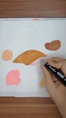 Очарование моря в ваших рисунках: Рисуем ракушки! #diy #рукоделие #drawing #art #рисуем #painting