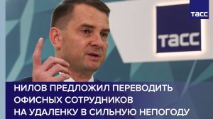 Нилов предложил переводить офисных сотрудников на удаленку в сильную непогоду
