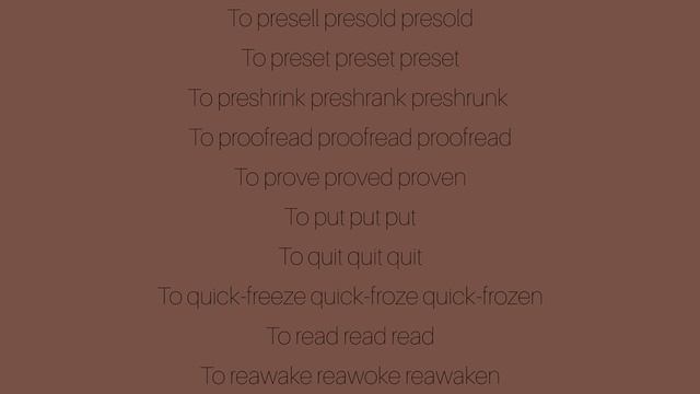 Неправильные Глаголы Часть 21 Irregular Verbs Part 21