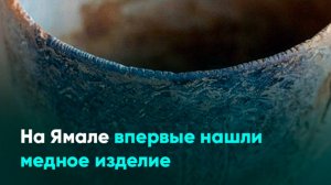 На Ямале впервые нашли медное изделие