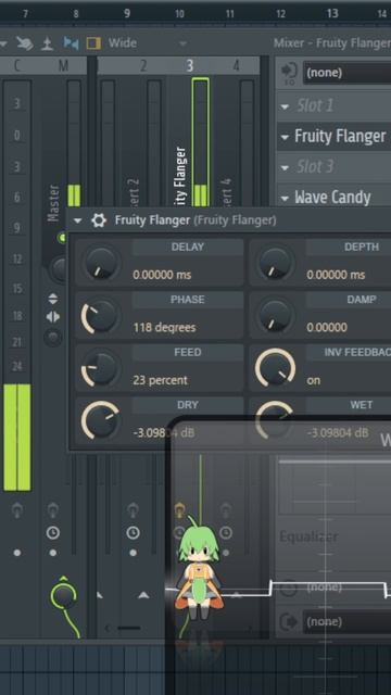 Широтно-импульсная модуляция(PWM) с Fruity Flanger