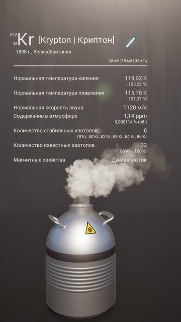⚗️ Криогенные агенты - Криптон