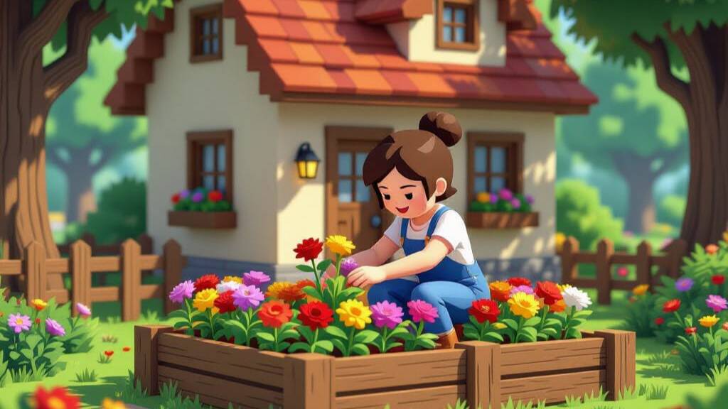 Цветочный вид: оформляем клумбу за окном🌸