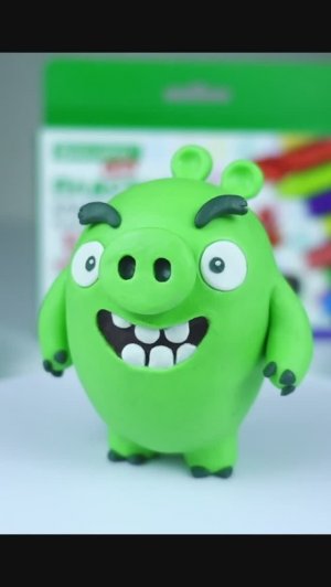 СВИН из пластилина. Лепим Angry Birds.