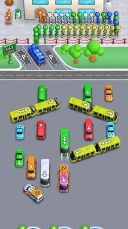 проходим очередной уровень игры Crowd Express level 1229