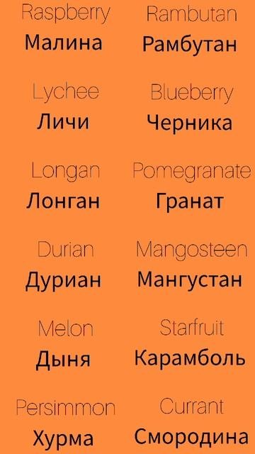 Фрукты 3 Fruits 3