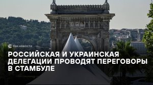 Делегации России и Украины перед переговорами в Стамбуле