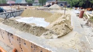 150 КУБОВ ПЕСКА ДЛЯ ПОЛОВ ПО ГРУНТУ. ТЕХНОЛОГИЯ УКЛАДКИ ПОЛА