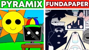 Incredibox Sprunki Pyramixed FundaPaper (НОВЫЙ мод) Обычные версии против хоррор-версий