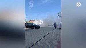 ОБЖ. Возгорание возле поликлиники.