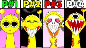 Банановая каша Incredibox Sprunki Фаза 1 ПРОТИВ фазы 2 против фазы 3 против фазы 4