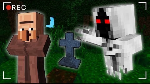 Что скрывают жители! Тайна призрака. Деревня призраков [часть 2]- страшилки майнкрафт