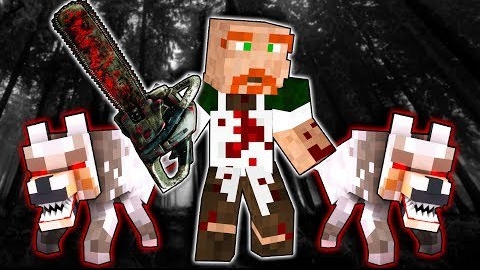 МЯСНИК. БЕНЗОПИЛА. БЕШЕНЫЕ ПСЫ. ДЕНЬ5-ЯДЕРНЫЙ ЗОМБИ АПОКАЛИПСИС МАЙНКРАФТ