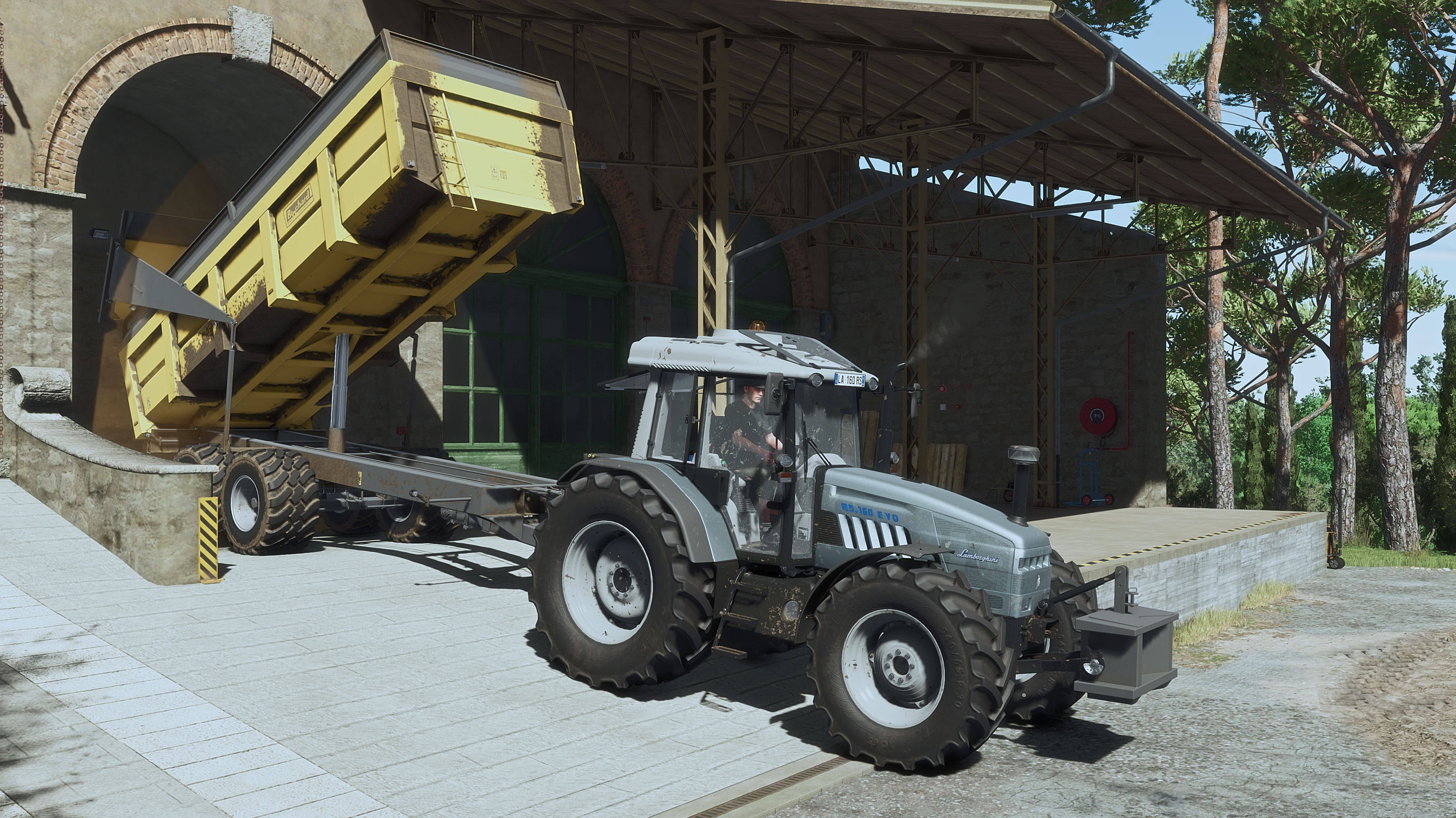 Уборка пшеницы John Deere S690 Hillco, Lamborghini R5.160 EVO, Fiatagri 180-90 / FS25