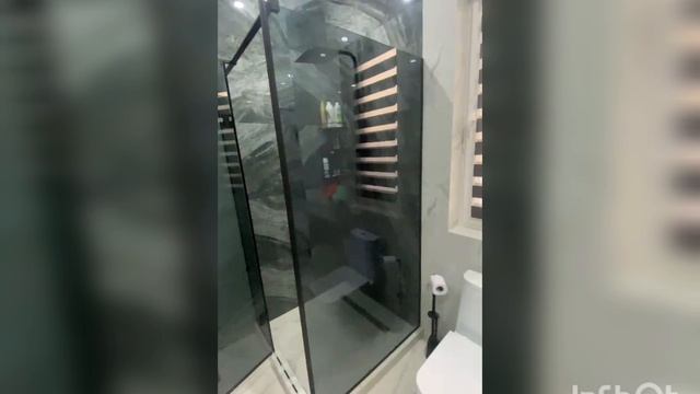 Душевая кабина на заказ, стекло-графит