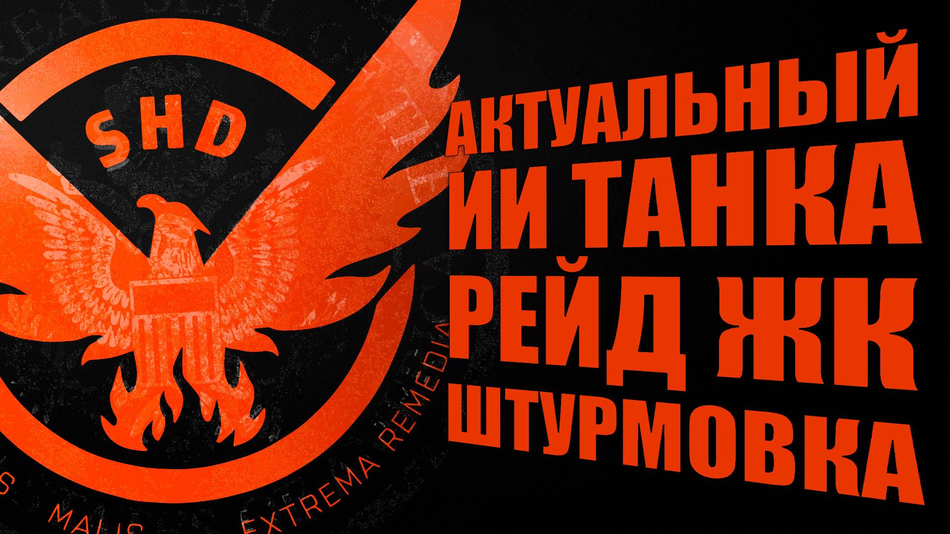Актуальная  сборка ИО Танка рейд ЖК на урон штурмовой The Division 2