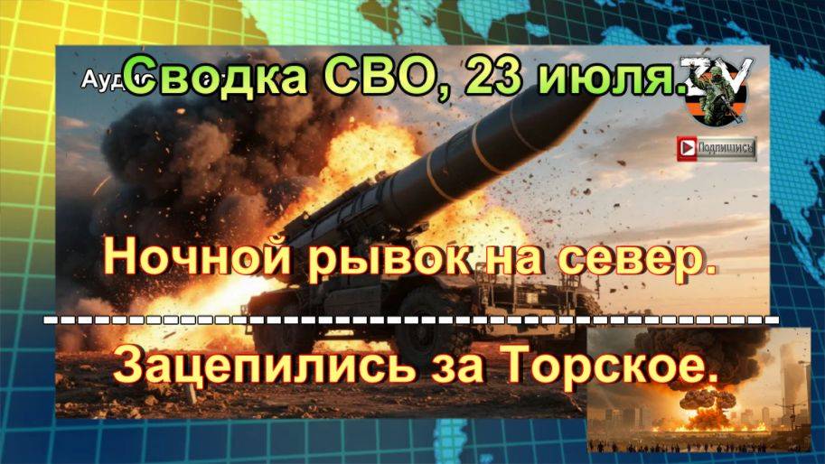 Сводка СВО, 23 июля. Секретный объект ВСУ с грифом «000» взлетел на воздух