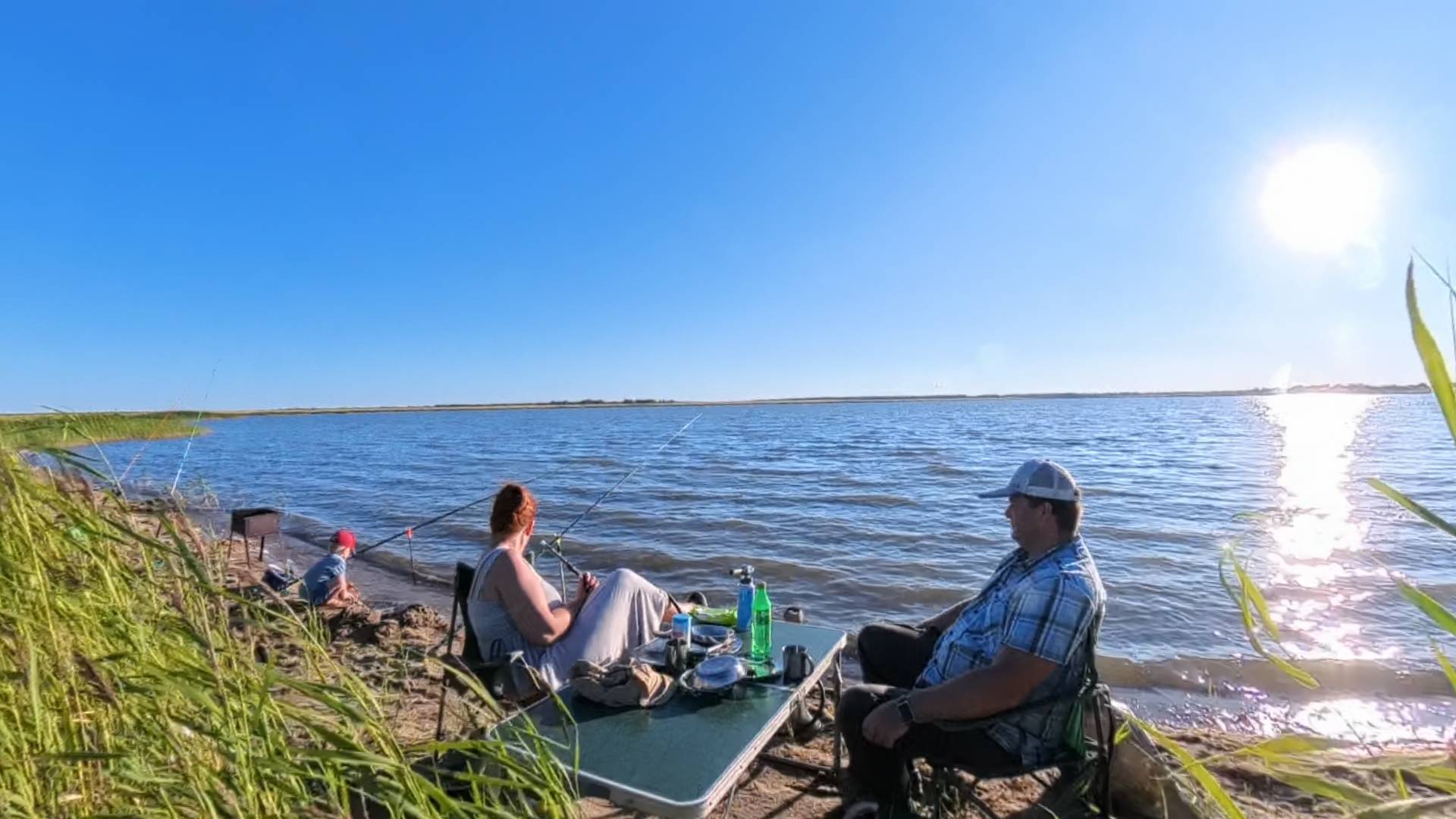 СТЕПНОЕ ОЗЕРО БЕЗ НАЗВАНИЯ/ОТДЫХ НА ПРИРОДЕ/РЫБАЛКА НА ДОНКИ/ НОВАЯ НАДУВНАЯ ПАЛАТКА