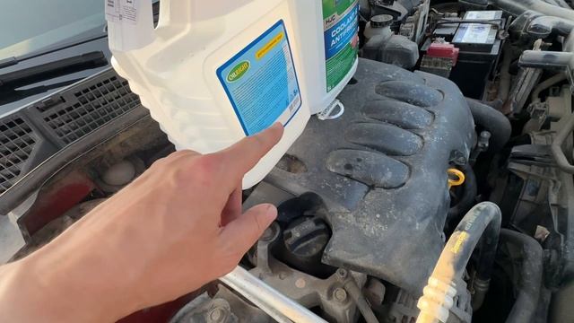 nissan qashqai j10 замена антифриза (тосола) ravenol