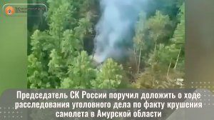 Председатель СК России поручил доложить о ходе расследования уголовного дела по факту крушения