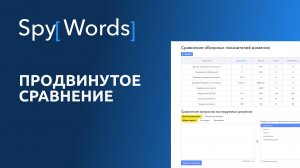 Продвинутое сравнение