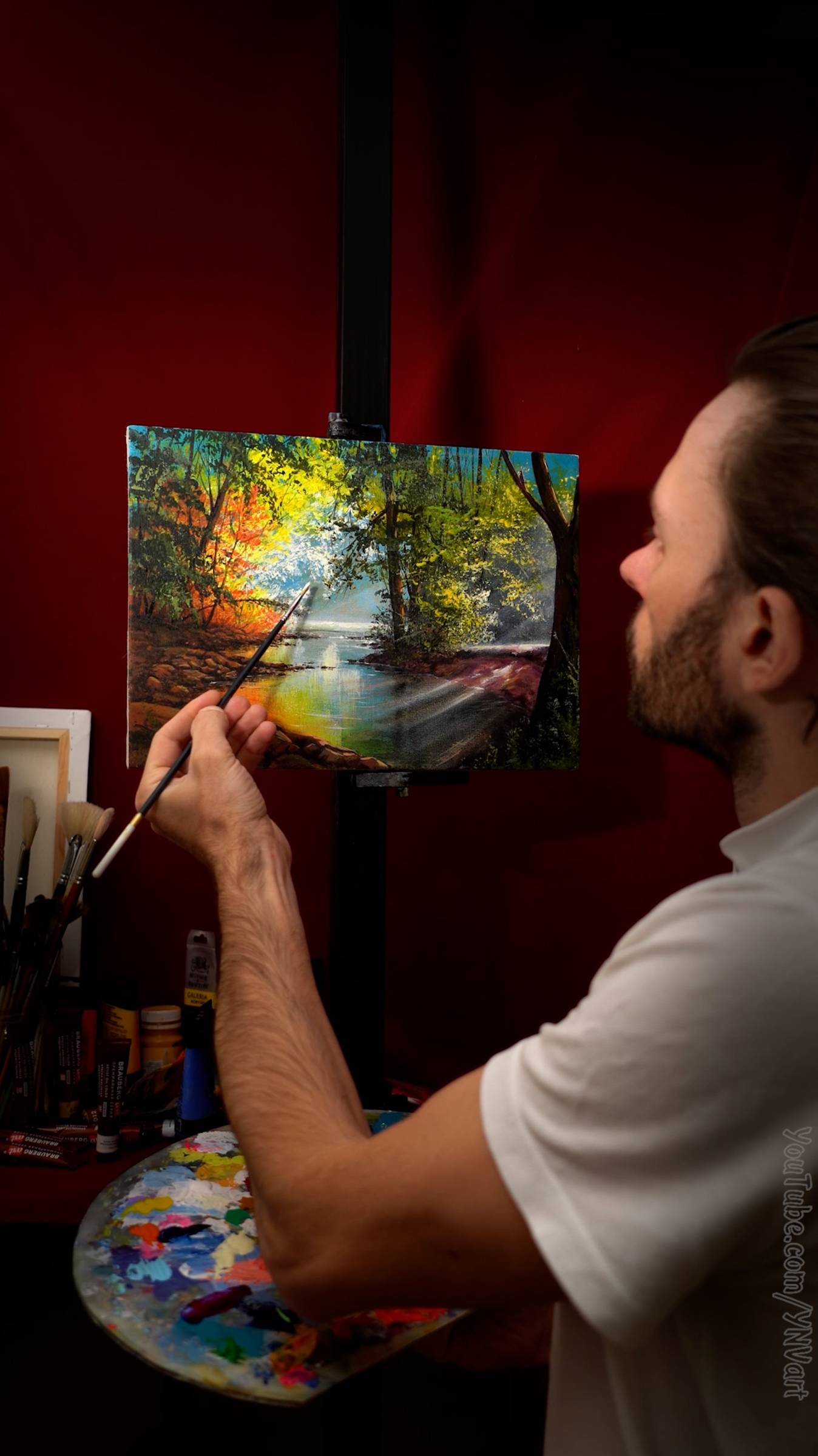 ЛЕТНИЙ ПЕЙЗАЖ #art #painting #drawing #shorts