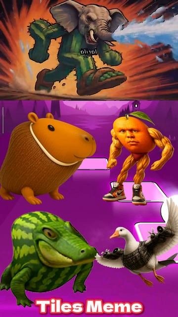 БУРБАЛОНИ ЛУЛИЛОЛИ 🆚 У ДИН ДУН МА ДИН 🆚 ГЛОРБО ФРУТОДРИЛО 🆚 БОМБОМБИНИ ГУСИНИ | Tiles Hop №73