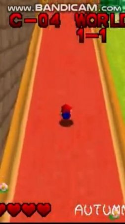 Играю в : Super Mario 64 - Autumn 9x #рекомендации #video #mario #everycopyofmario64ispersonalized
