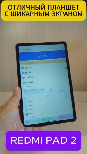 ПЛАНШЕТ С ШИКАРНЫМ ЭКРАНОМ - REDMI PAD 2 РАДУЕТ ГЛАЗ