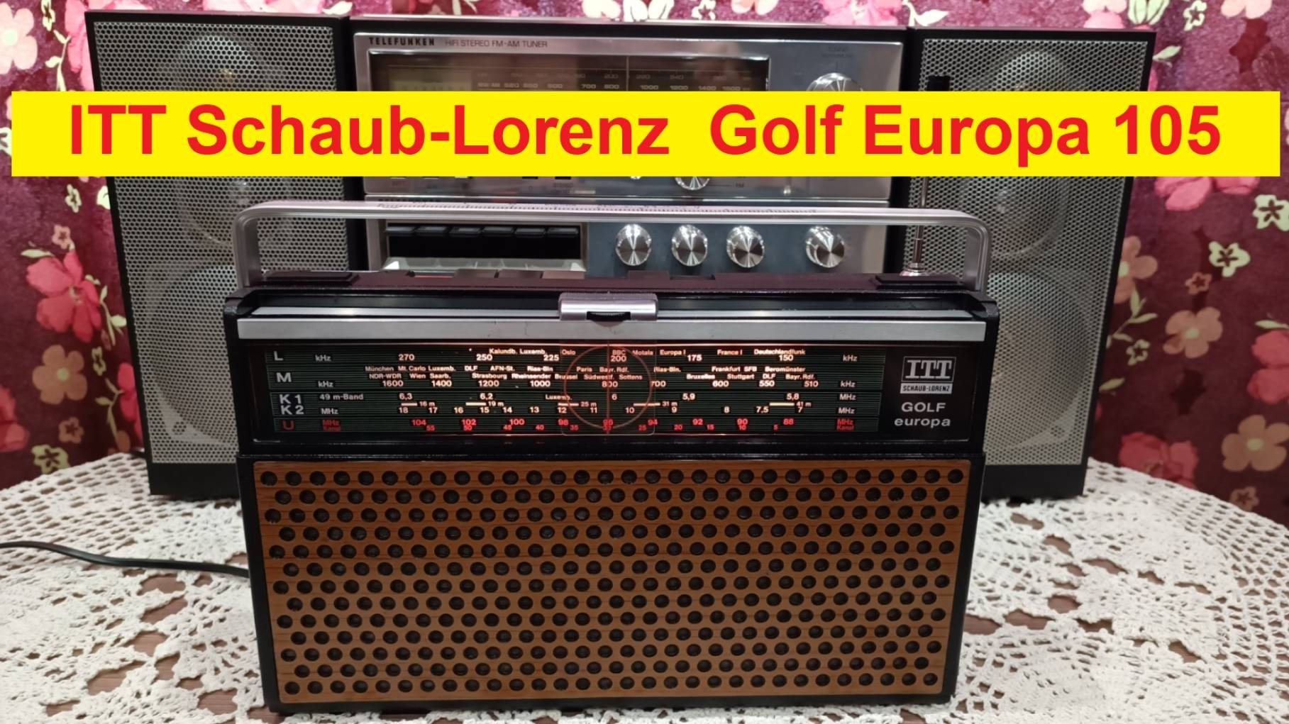ITT Schaub-Lorenz Golf Europa 105 . Обзор . Часть №1 . Внешний вид . Прием на FM .