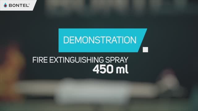 How to extinguish domestic fire at home? The BONTEL Fire extinguishing spray demonstration.450 ml