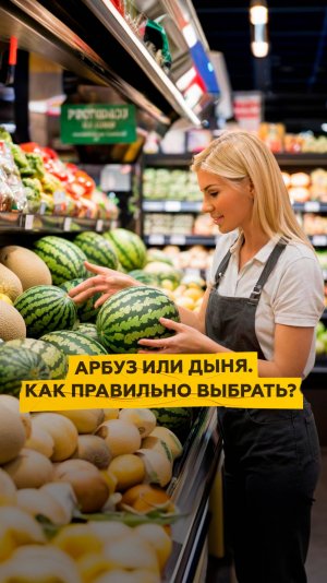 Как правильно выбрать арбуз и дыню