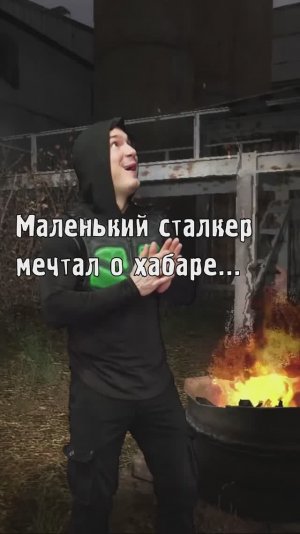 Маленький сталкер мечтал о хабаре...