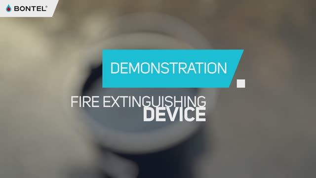 How to put out a fire using water and a BONTEL fire extinguishing device?