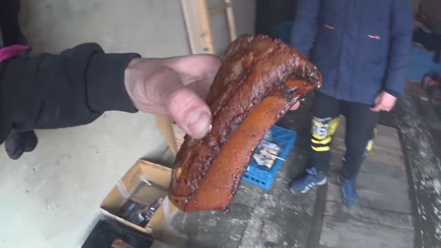 Сало горячего копчения