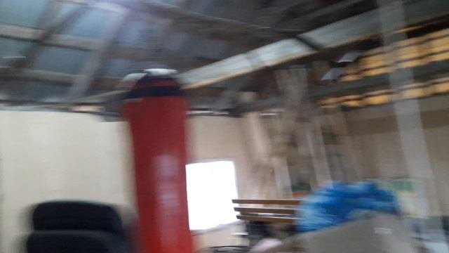 Большая стена уже обшита вагонкой