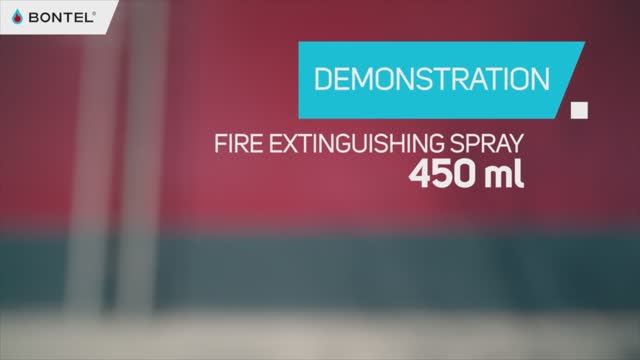How to extinguish a motorized scooter fire? The BONTEL Fire extinguishing spray demonstration