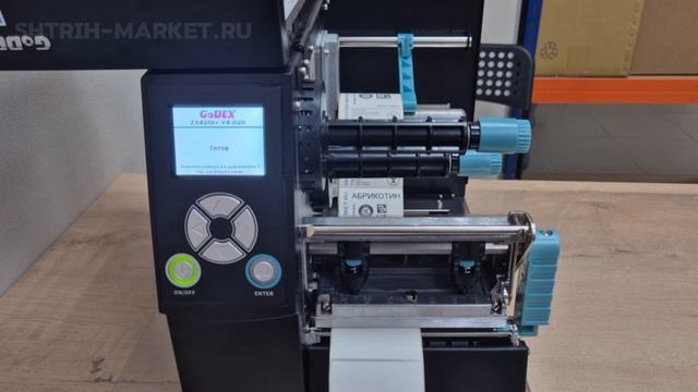 Калибровка принтера GoDex ZX420\430. Быстрая калибровка. Как сделать.