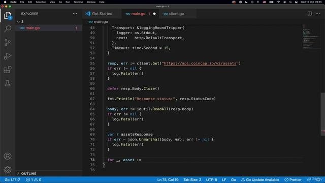 [SW.BAND] 22 - API клиент для coincapio Работа с JSON