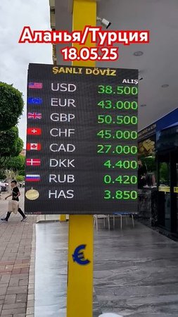 Курс валют сегодня/Аланья/18 мая 2025 #аланья #курсвалютнасегодня