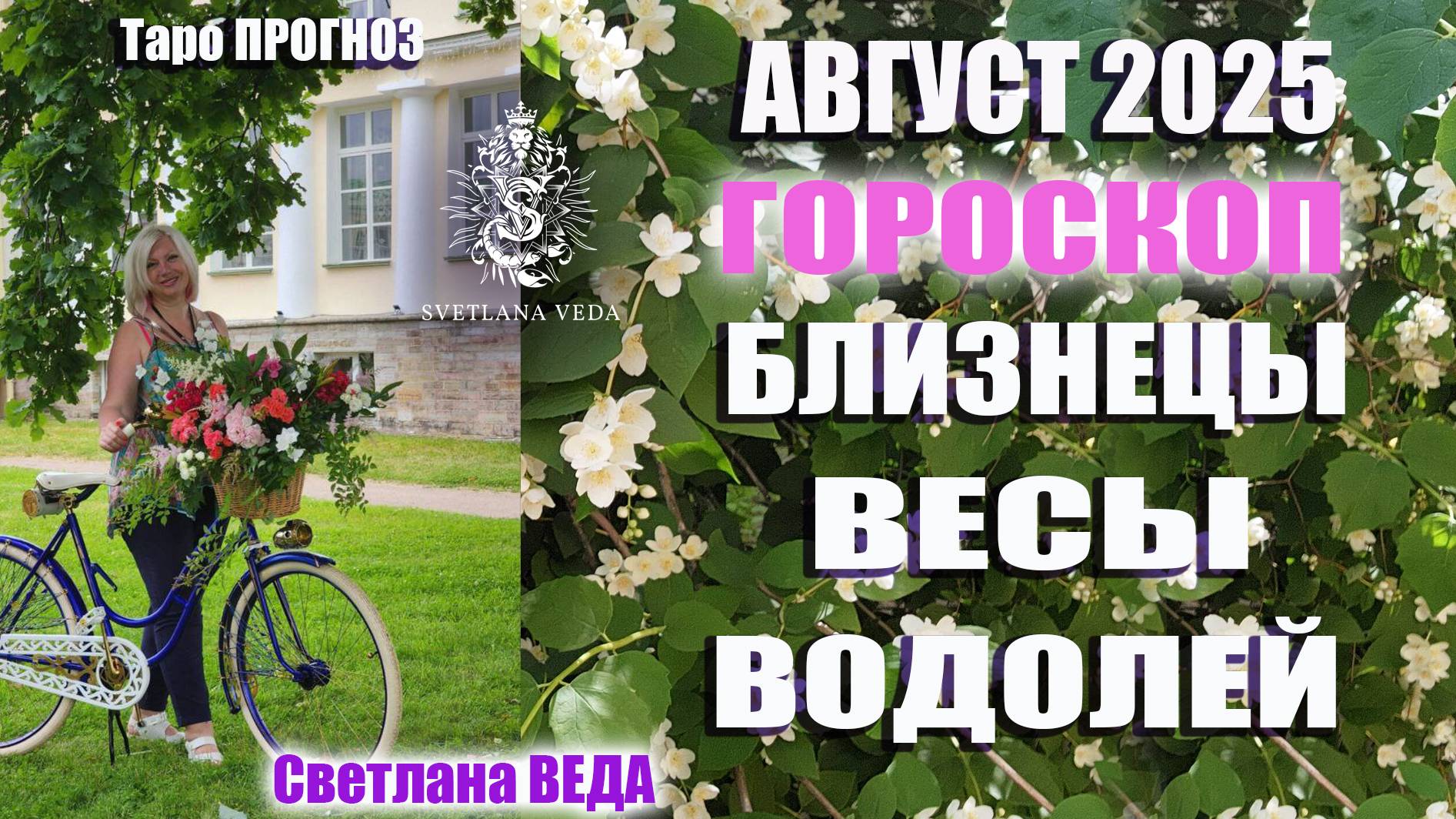 Гороскоп БЛИЗНЕЦЫ ВЕСЫ ВОДОЛЕЙ август 2025 #онлайн #гороскоп #таро Светлана ВЕДА