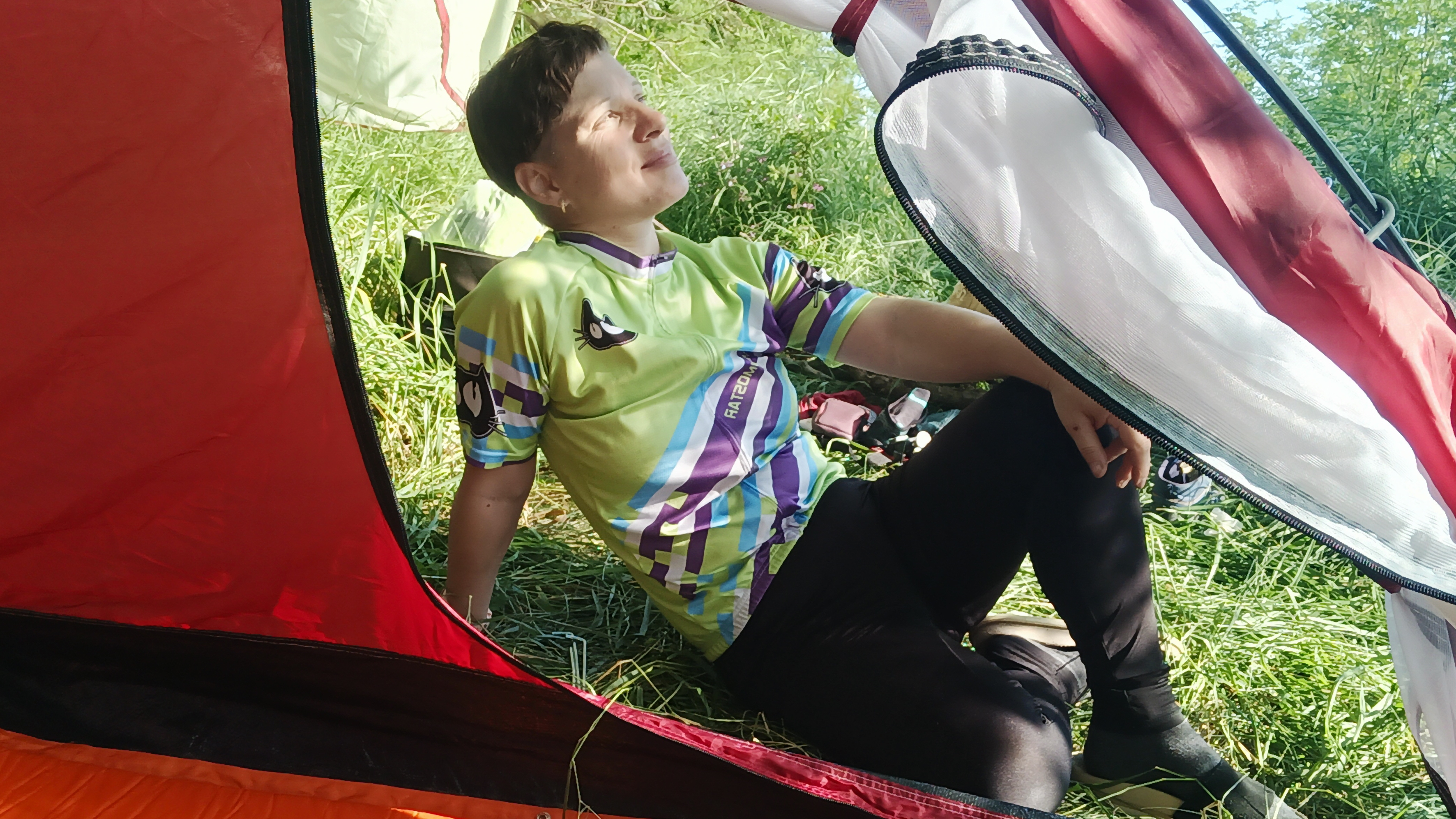 Поход с НОЧЁВКОЙ в палатке В ГРОЗУ