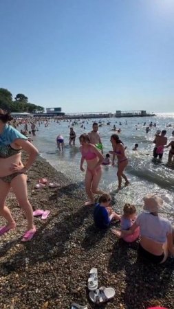 Анапа июль 2025. Пляж "Высокий берег"