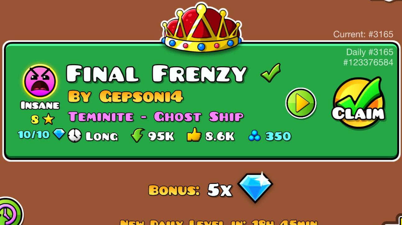 На этот уровень у меня ушло 50 ПОПЫТОК - FINAL FRENZY|GD