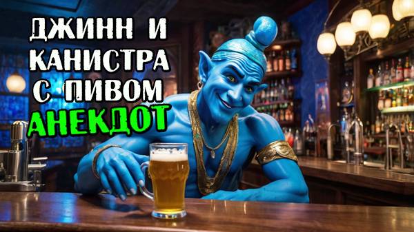 Джин и канистра с пивом. Анекдот про пиво и джина. Шутка дня.