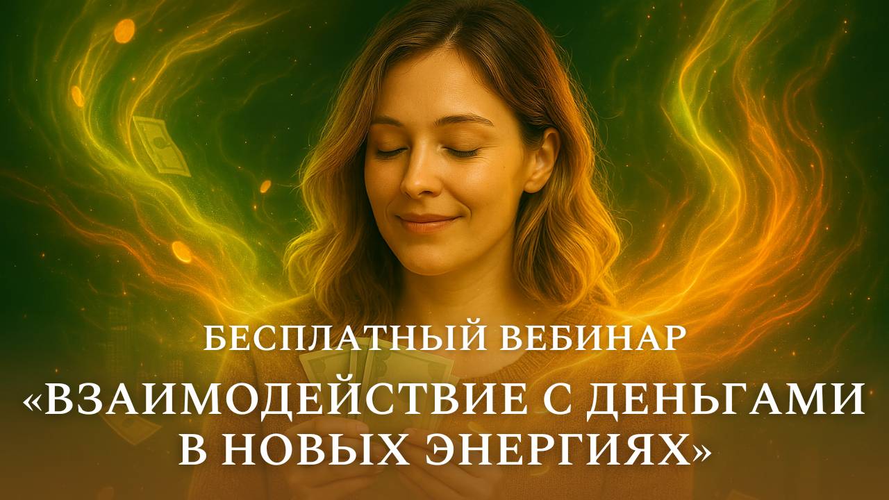 Взаимодействие с деньгами в новых энергиях. Бесплатный вебинар по Трансерфингу