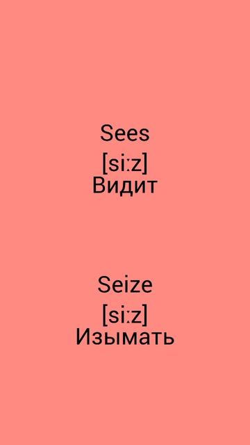 В чём разница !?!?!? WTD (What's the difference)!?!?!? SEES vs SEIZE