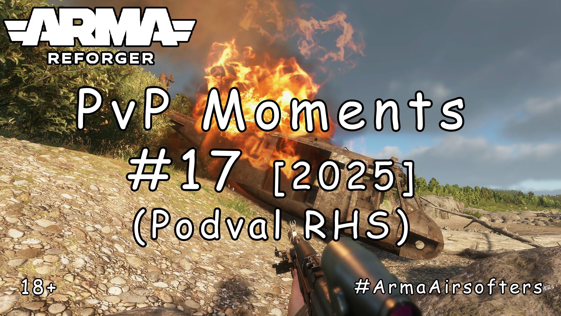 ARMA Reforger - PvP моменты #17 - Падение черного Хьюи [2025]