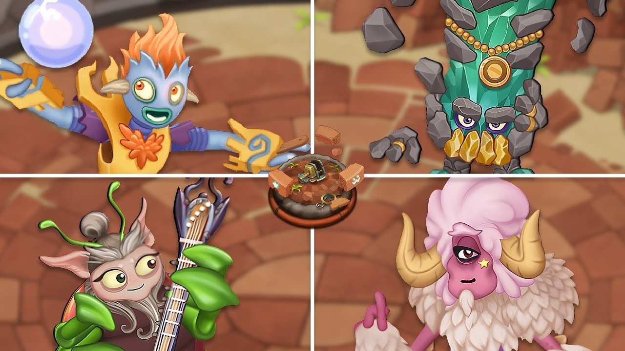 Остров Небожителей - Все Монстры, Песни и Анимации (My Singing Monsters, Мои Поющие Монстры)