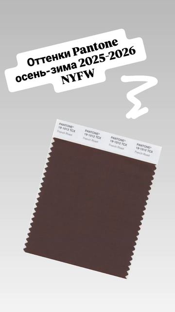 Какие ЦВЕТА будут В МОДЕ в предстоящем сезоне ОСЕНЬ-ЗИМА 2025-2026 по версии pantone?
